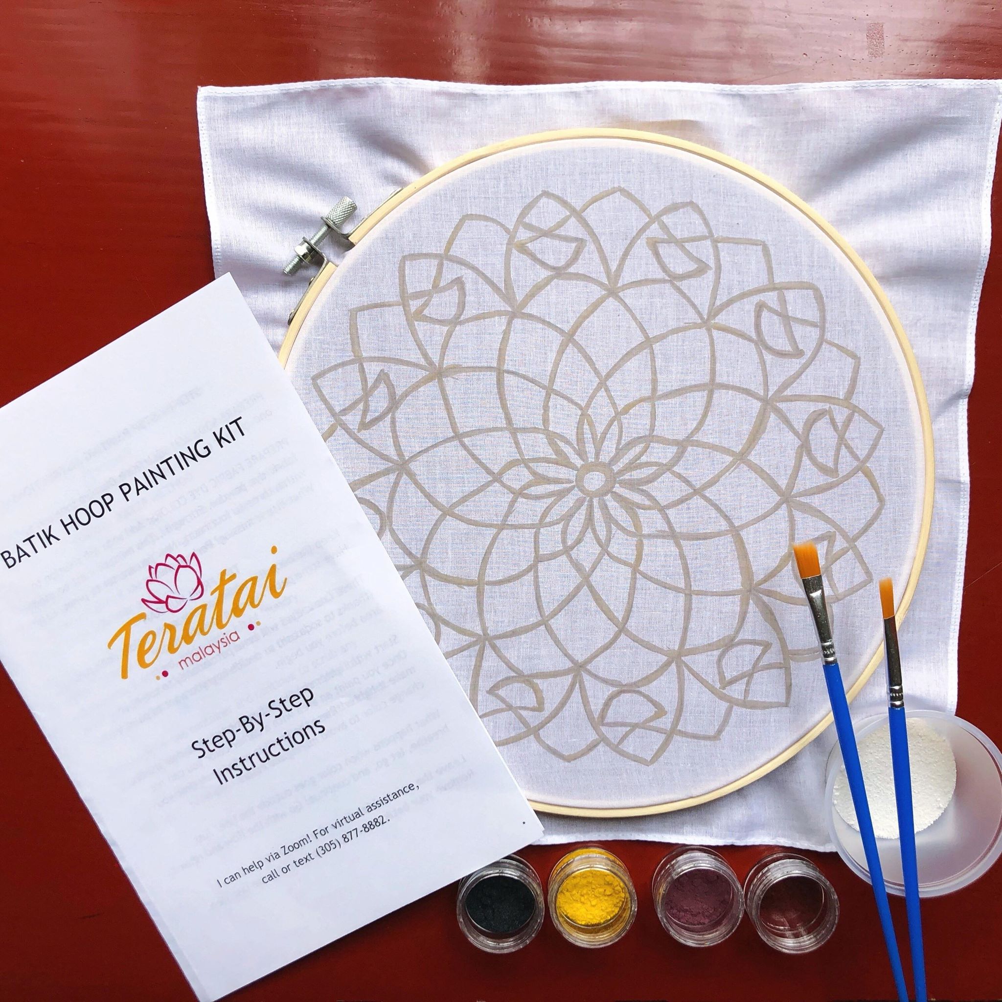 Ramadan Batik Painting Kit - Sacred Geometric - Teratai Malaysia